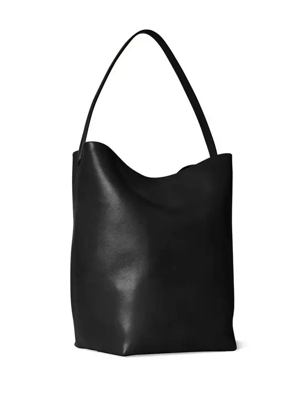 THE ROW Park Slouchy Leather Tote Bag - Black
