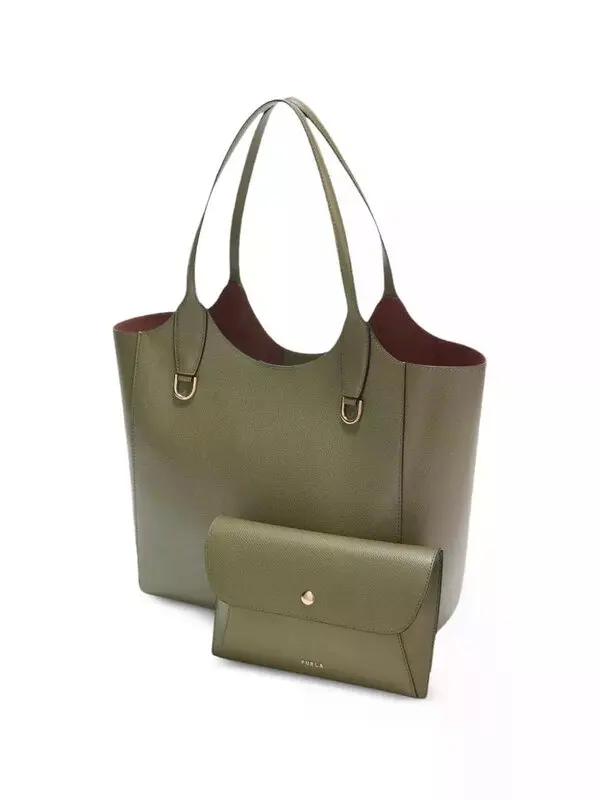 Furla Lea M Pocket Tote Bag - Green