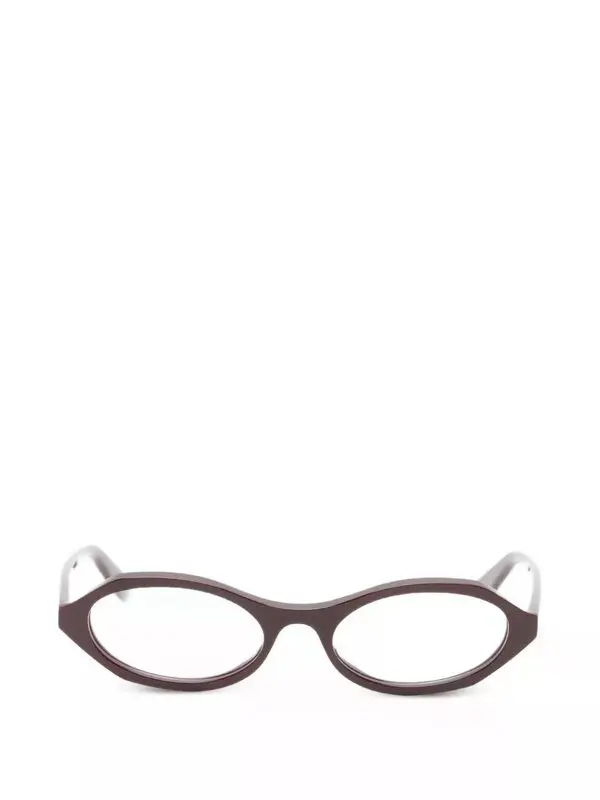 Alexander McQueen Oval-frame Eyeglasses - Brown