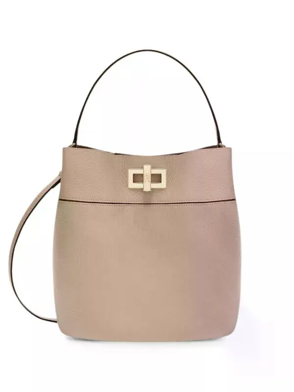 Furla Amelia S Turnlock Bucket Bag - Neutrals