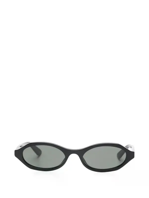 Alexander McQueen Geometric Frame Sunglasses - Black