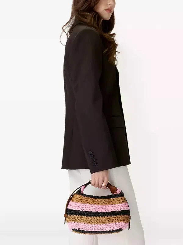 Furla Tonie Striped Shoulder Bag