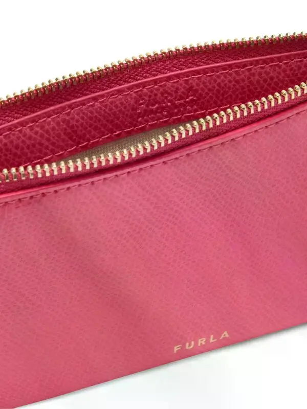 Furla Leather Envelope Clutch Bag - Pink