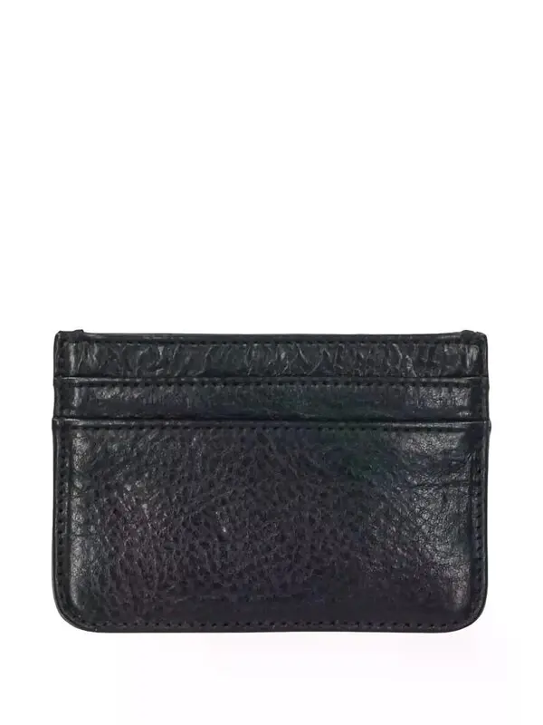 Chrome Hearts Scroll Logo Leather Card Holder