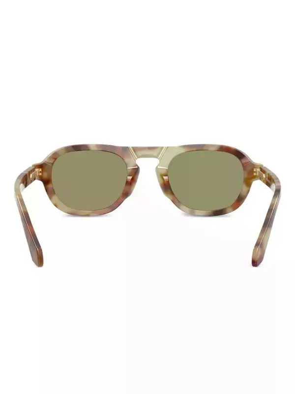 Giorgio Armani Tortoiseshell Round Frame Sunglasses
