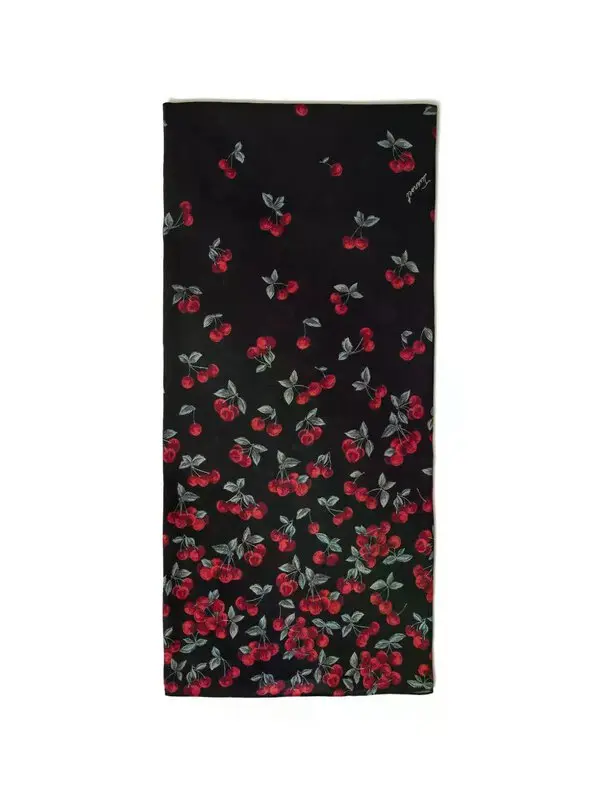 TWINSET Cherry-print Scarf - Black