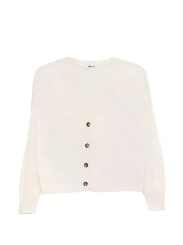 BASE Button-front Cardigan