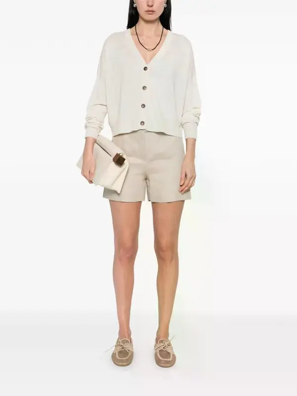 BASE Button-front Cardigan