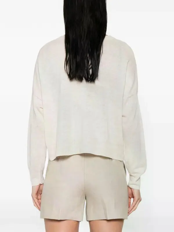 BASE Button-front Cardigan
