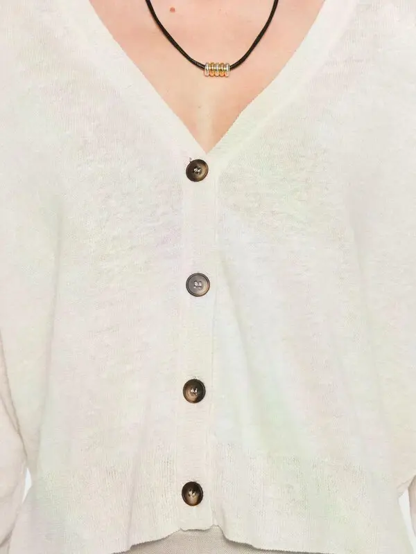 BASE Button-front Cardigan