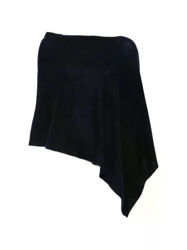 BEYOU Draped Poncho - Blue