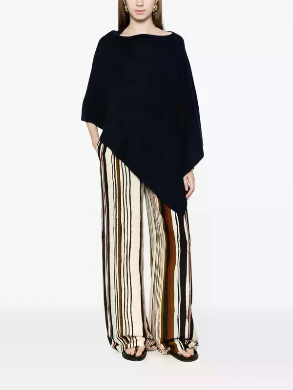BEYOU Draped Poncho - Blue