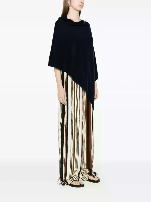 BEYOU Draped Poncho - Blue