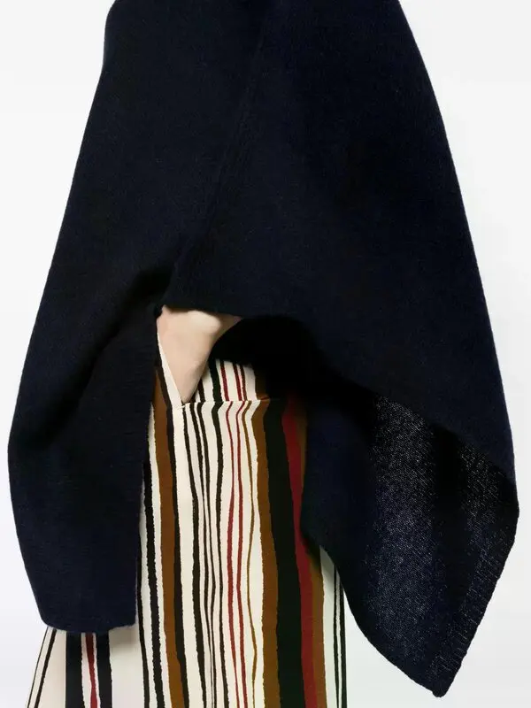 BEYOU Draped Poncho - Blue