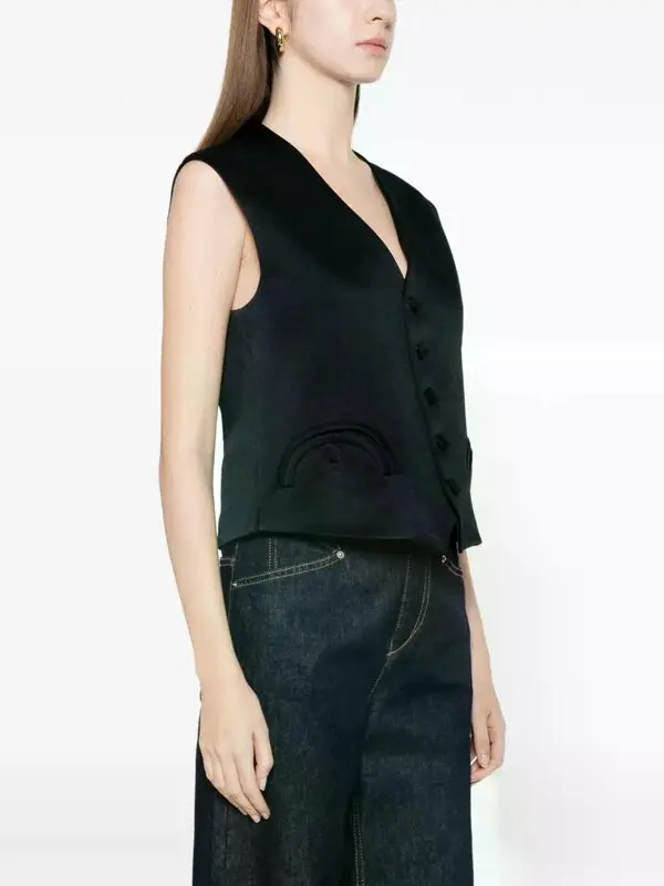 BLAZÉ MILANO Buttoned Waistcoat - Blue