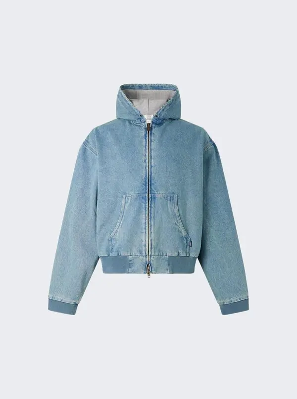 Vetements Hooded Denim Workwear Jacket