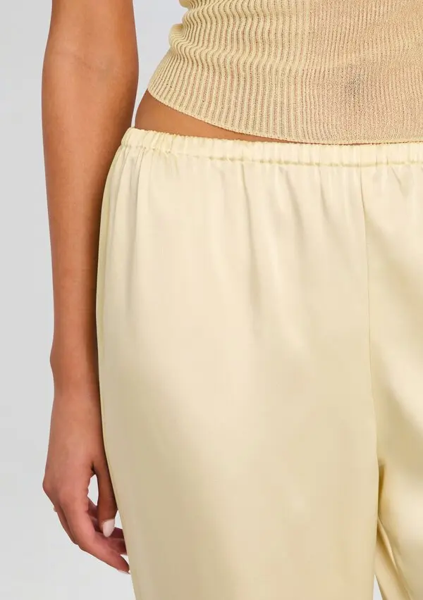 SEROYA Lillian Satin Pant - Butter