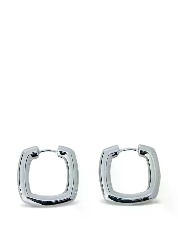 Tom Wood Square Earrings - Silver