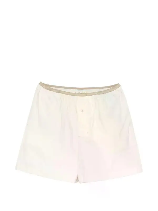 LEMAIRE Button-embellishment Shorts - Neutrals