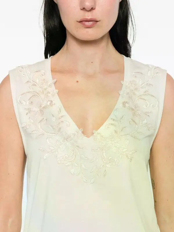 BLUGIRL Embroidered V-neck Tank Top