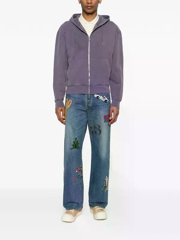 KHOKI K-14 Embroidered Patch Jeans
