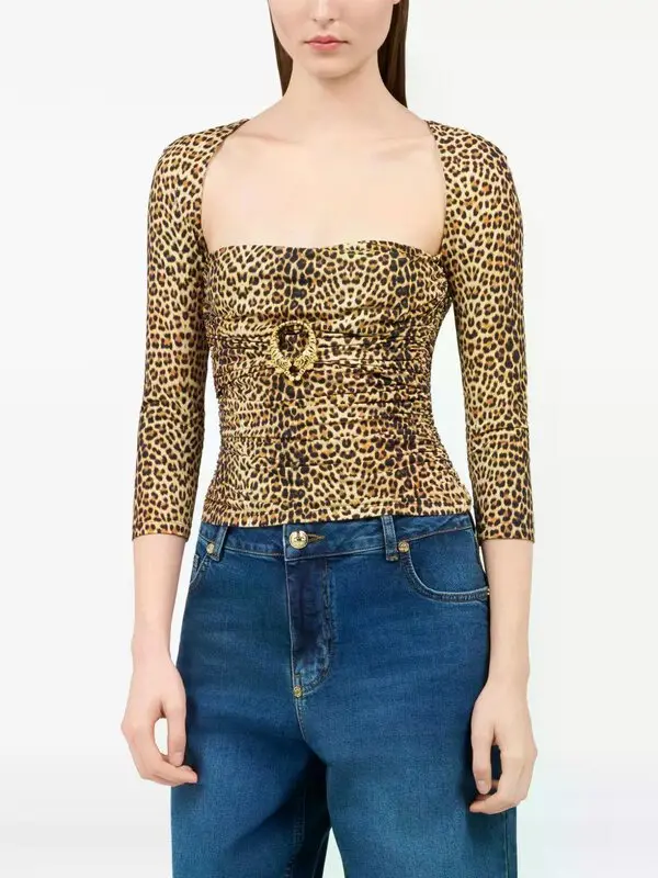 Roberto Cavalli Leopard-print Top
