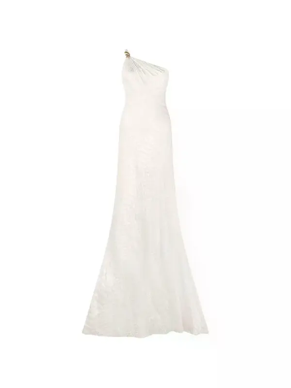 Roberto Cavalli Printed One-shoulder Maxi Dress