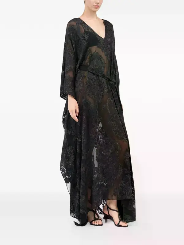 Roberto Cavalli Patterned V-neck Kaftan
