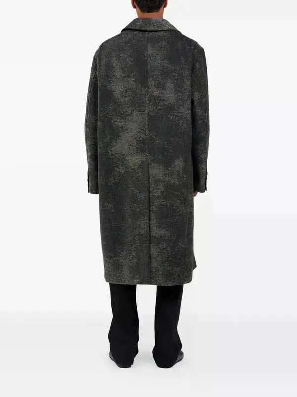 Roberto Cavalli Distressed-effect Double-breasted Coat