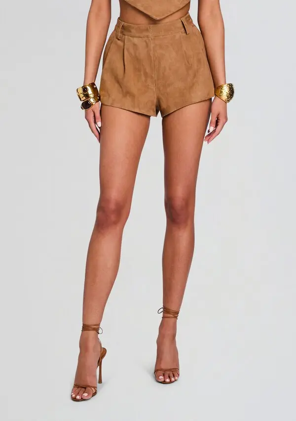 Retrofete Reyes Suede Short - Caramel