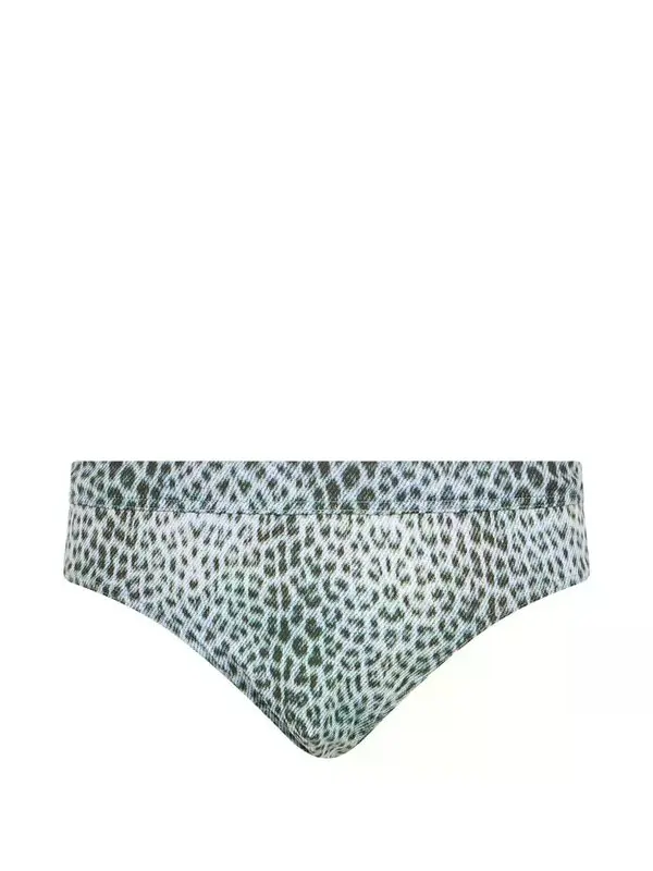 Roberto Cavalli Animal-print Swim Trunks - Blue