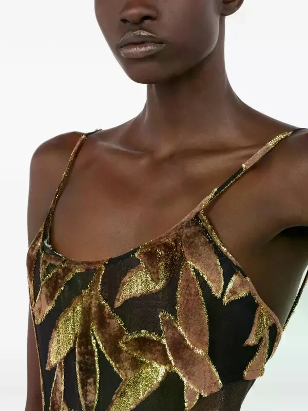 Roberto Cavalli Foliage-motif Mini Dress