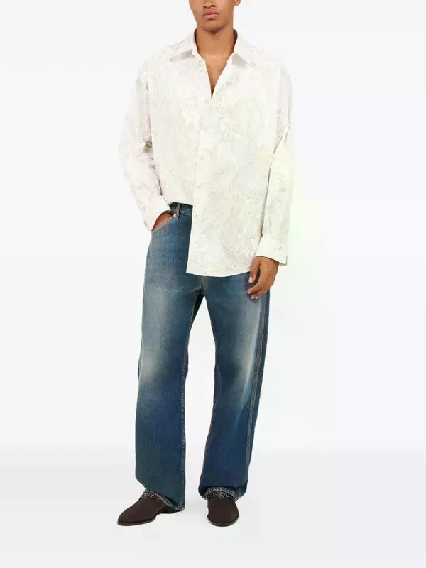 Roberto Cavalli Patterned Long-sleeve Shirt