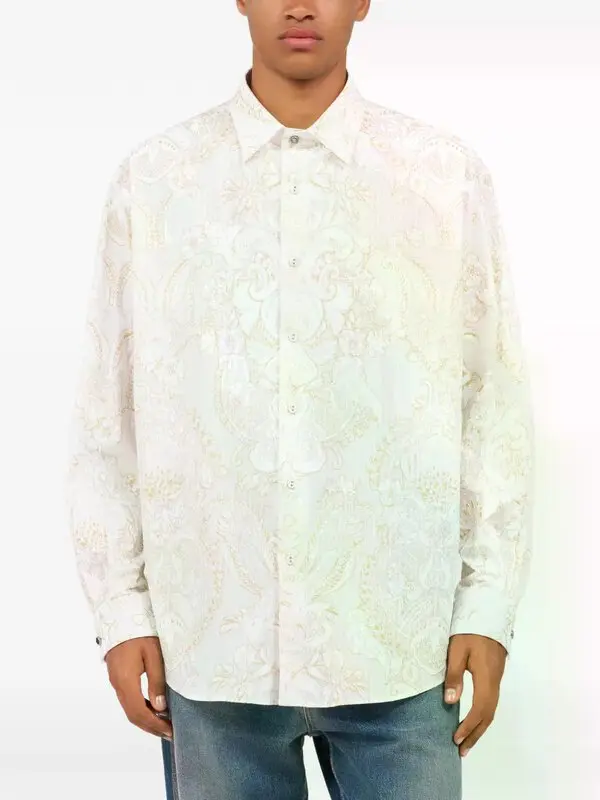 Roberto Cavalli Patterned Long-sleeve Shirt