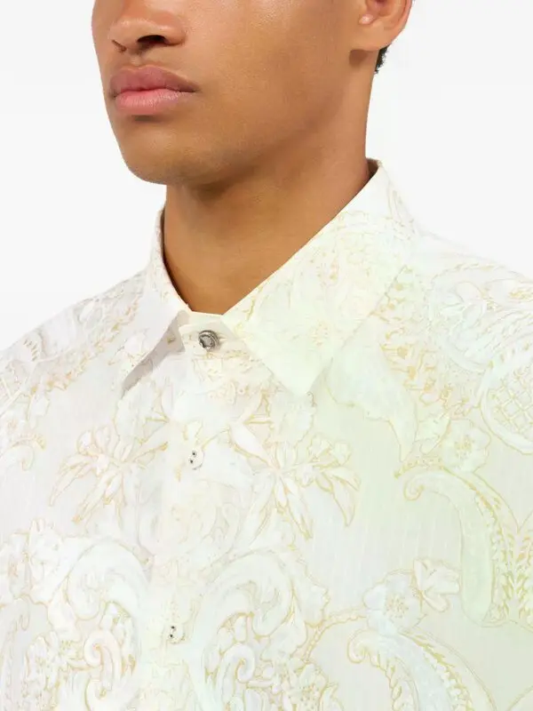 Roberto Cavalli Patterned Long-sleeve Shirt
