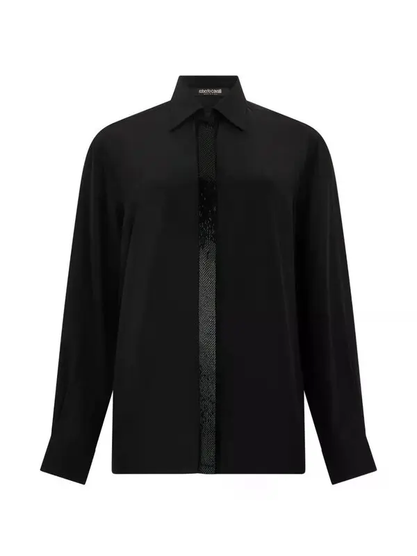 Roberto Cavalli Embellished-stripe Shirt