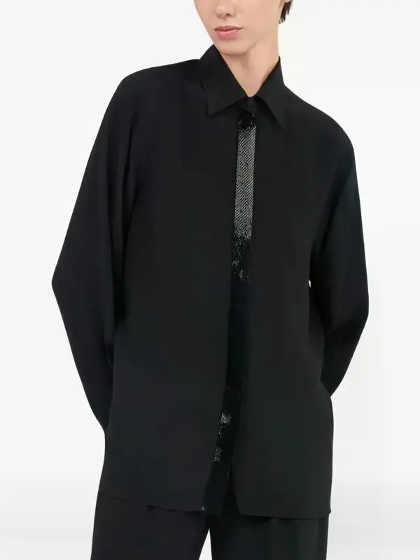 Roberto Cavalli Embellished-stripe Shirt