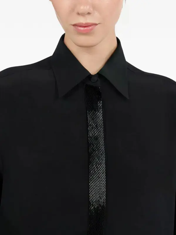 Roberto Cavalli Embellished-stripe Shirt
