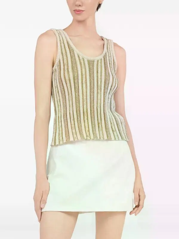Roberto Cavalli Striped Tank Top