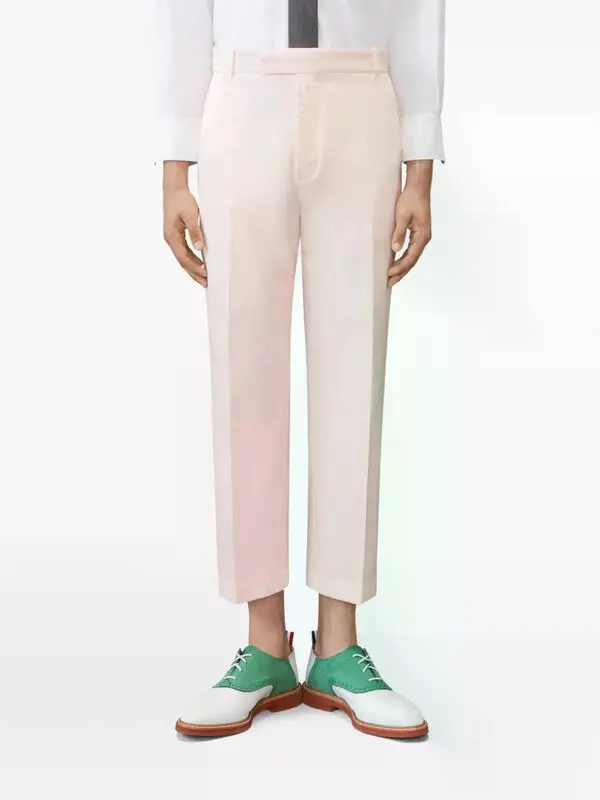 Thom Browne Cropped Twill Chino Trousers