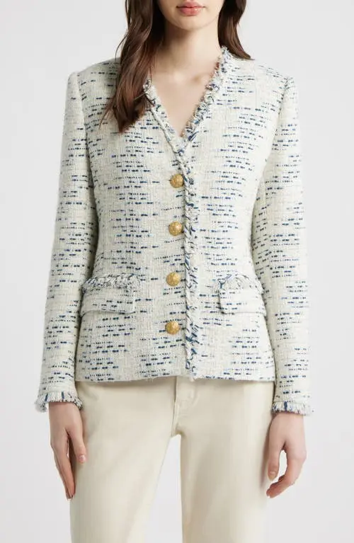 Kobi Halperin Sapphire Tweed Jacket - Blue Multi