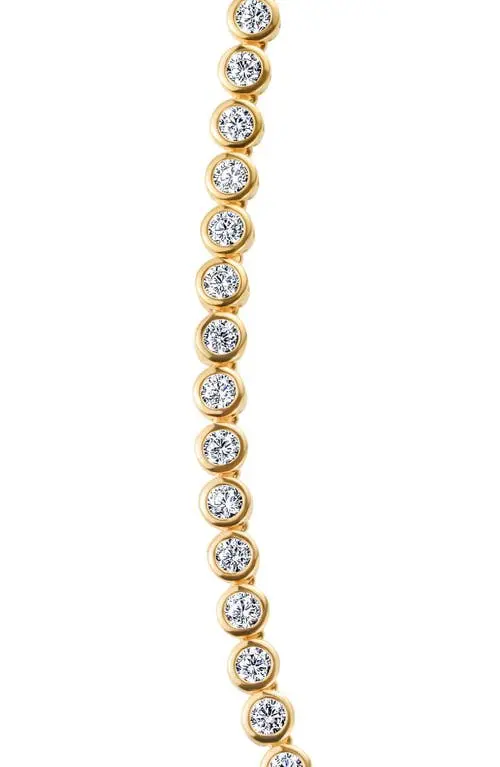 ST. MORAN Bezeled Cubic Zirconia Tennis Necklace