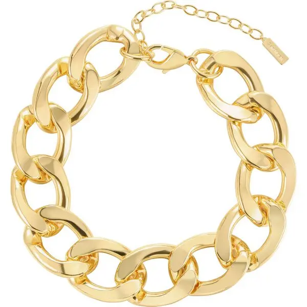 ST. MORAN Chunky Curb Chain Necklace - Gold