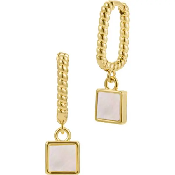 ST. MORAN Mother-of-pearl Drop Earrings - Gold