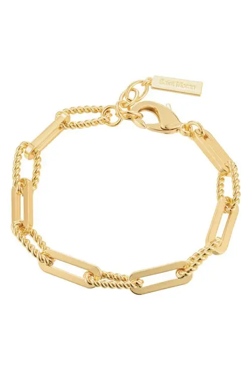 ST. MORAN Mixed Link Chain Bracelet - Gold