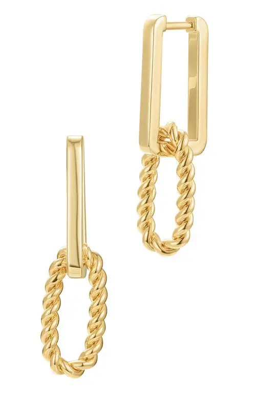 ST. MORAN Mixed Link Drop Earrings - Gold
