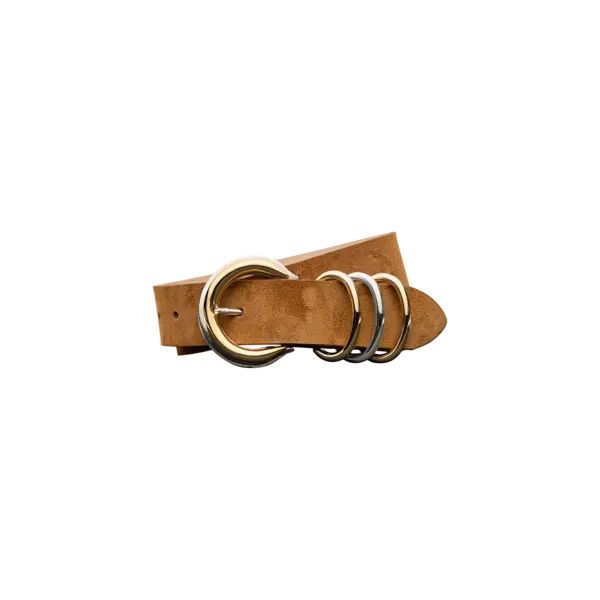 L'Agence Tobar Suede Belt - Cognac