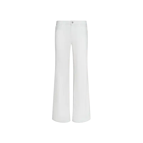 L'Agence Joanne Low-rise Wide-leg Jeans - Light Ecru
