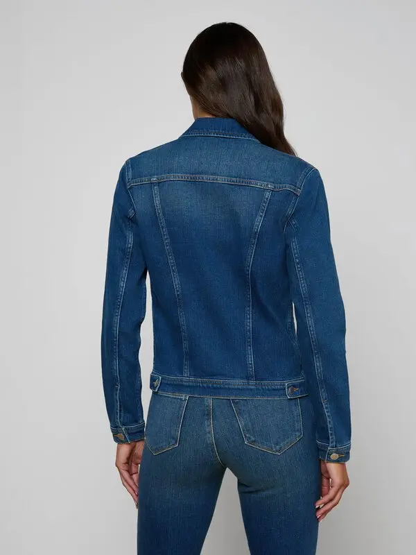 L'Agence Celine Slim Fit Jean Jacket