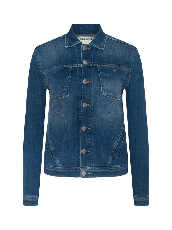 L'Agence Celine Slim Fit Jean Jacket